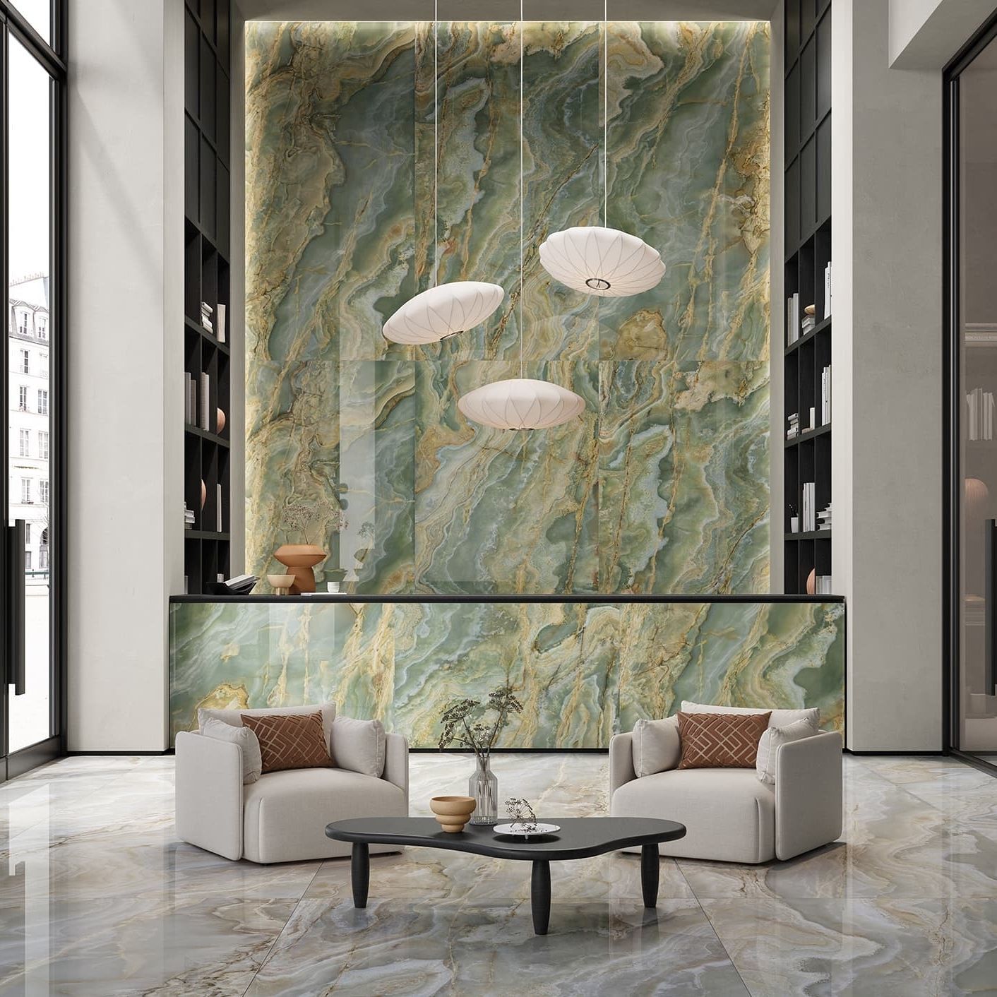 Porcelain stoneware tile - GIADA - LA FABBRICA AVA - high-gloss ...