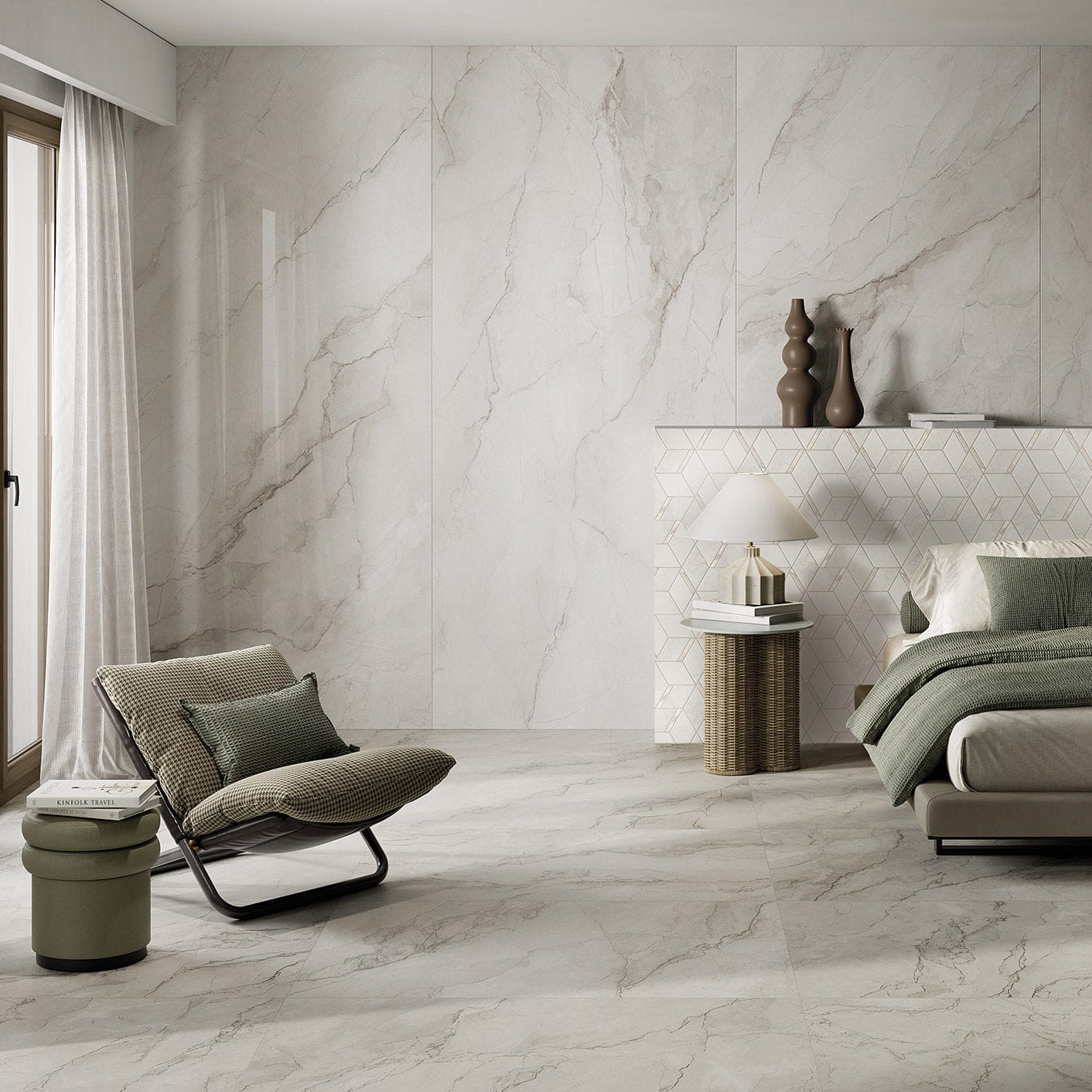 Porcelain stoneware tile - NATURAL - LA FABBRICA AVA - high-gloss ...