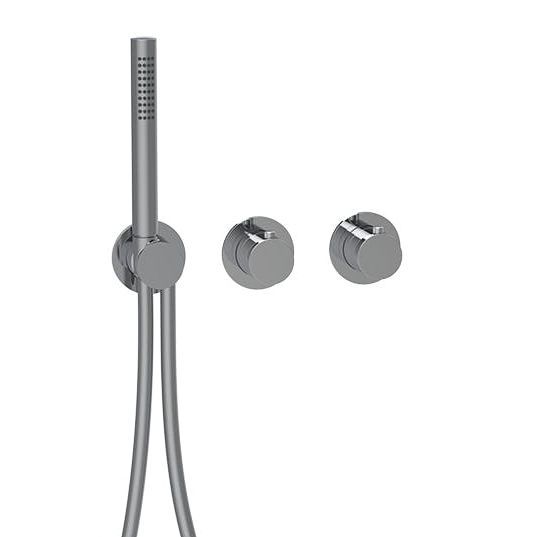 Double-handle shower mixer tap - E180133 - ALMAR - wall-mounted ...
