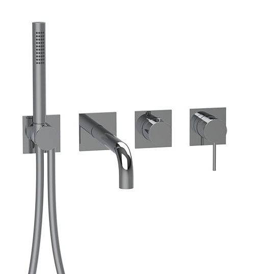 Shower mixer tap - E180193 - ALMAR - wall-mounted / metal / bathroom