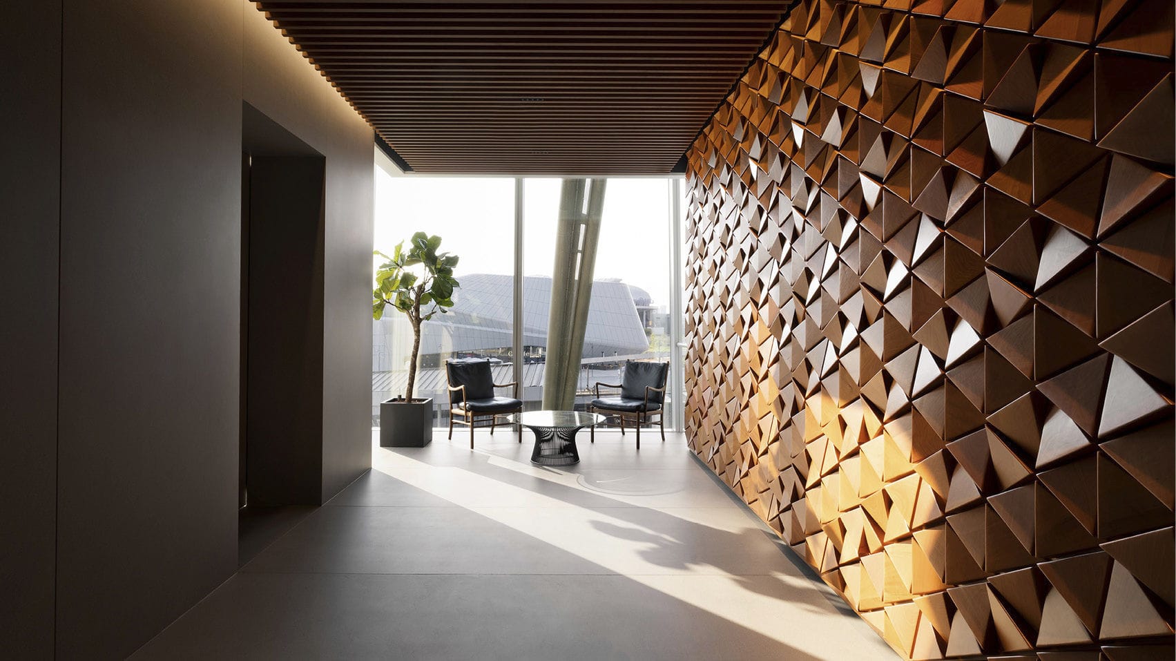 Panel cladding - LAMINAM - ceramic / Piasentina / vertical