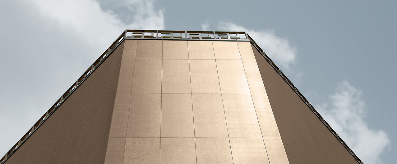 Facade cladding panel - LAMINAM - cover / ceramic / smooth