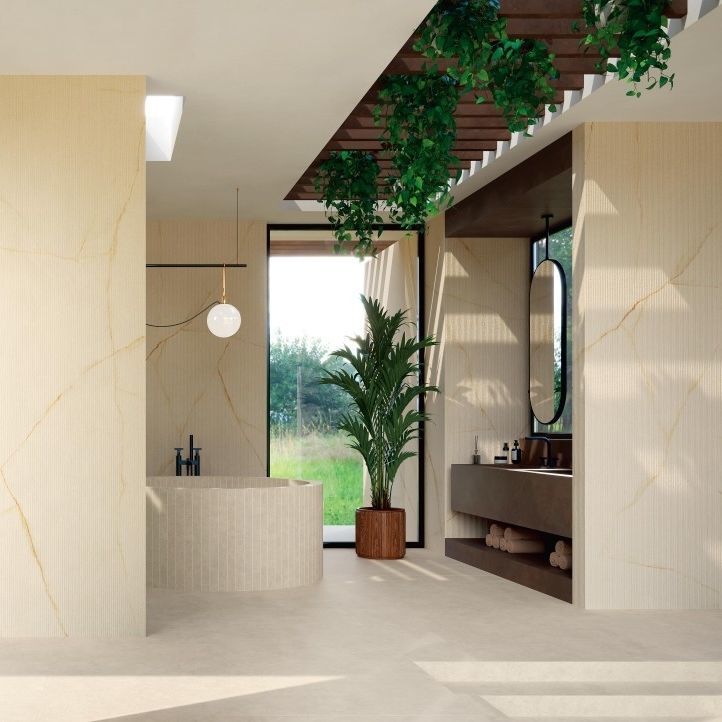 Interior panel - CRISTALLO GOLD RAIN - LAMINAM - wall / for facade ...