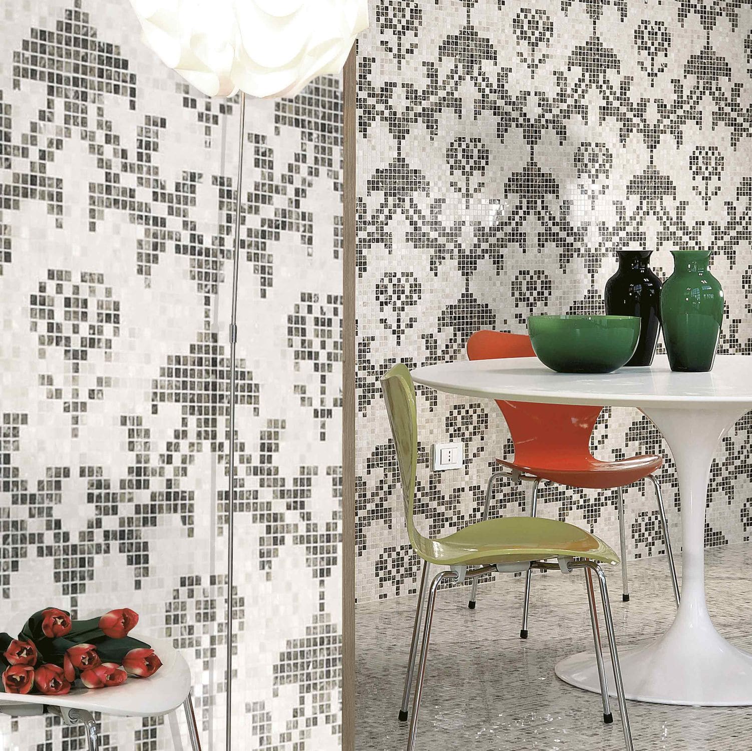 Indoor mosaic tile - ARTISTIC : DAMSCO PIXEL - LITHOS MOSAICO ITALIA ...