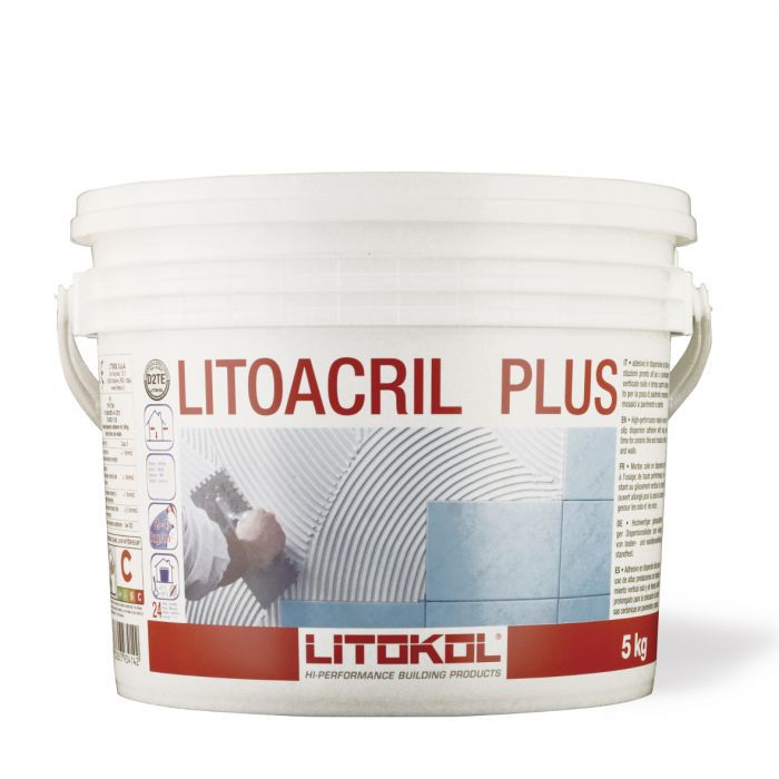 Fixing adhesive paste - LITOACRIL PLUS - LITOKOL - plaster / for cement ...
