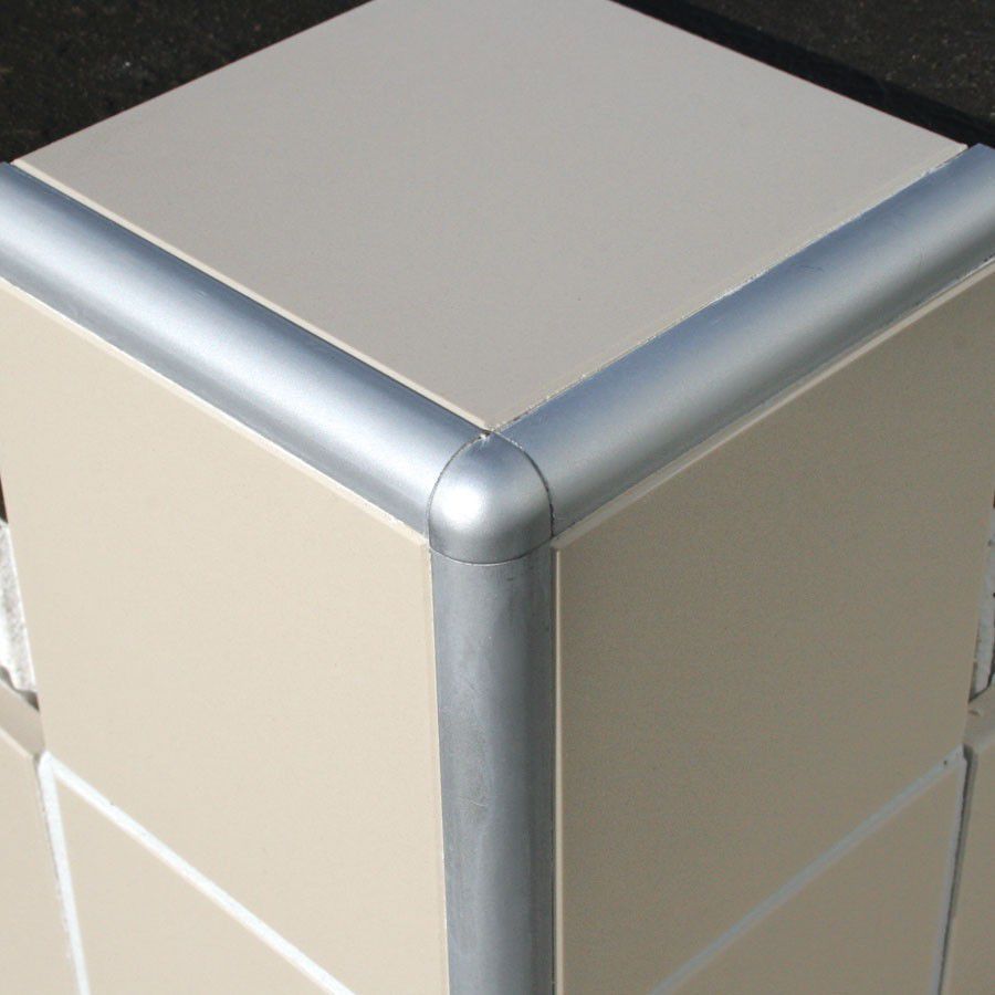 Aluminium edge trim - ETA - LITOKOL - for tile / outside corner ...