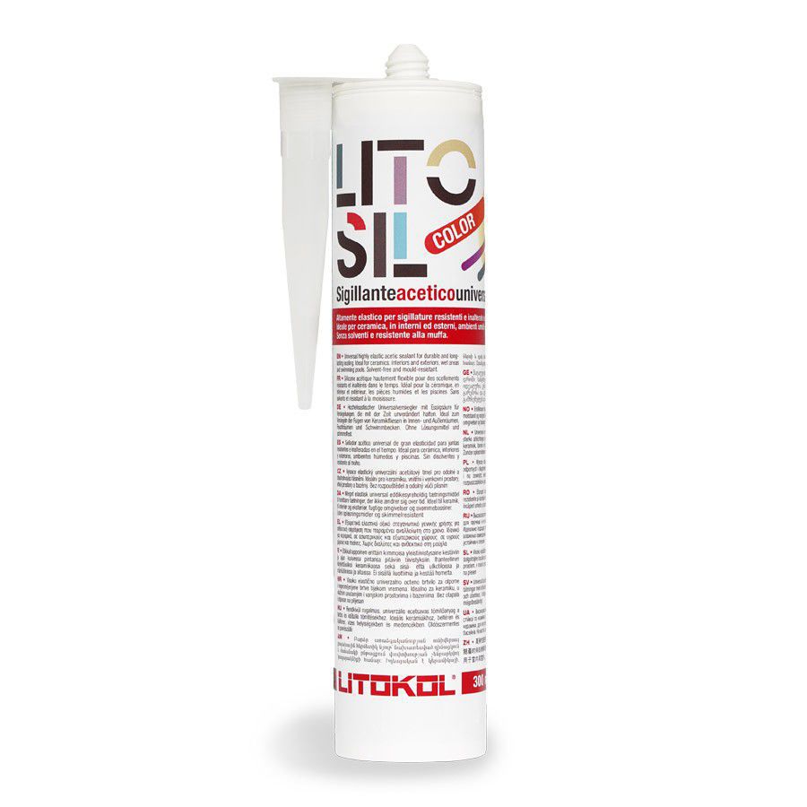 Elastic sealant - LITOSIL COLOR - LITOKOL - silicone resin / protective / waterproof