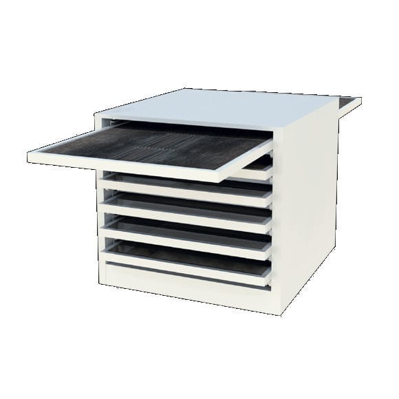 Tile display rack - Q 100 - MAROCCHI - wooden / melamine / double-sided