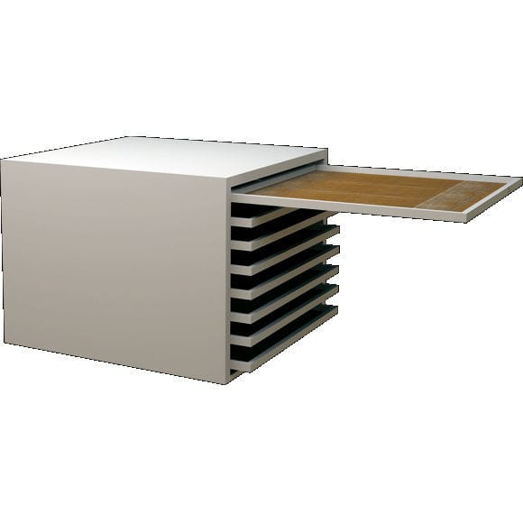 Wall-mounted tile display rack - Q 120 MONO - MAROCCHI - wooden ...