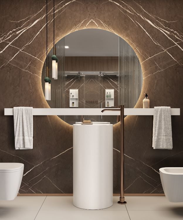 Free-standing washbasin - ROUND BASINS - MOMA DESIGN - Corian® / custom ...