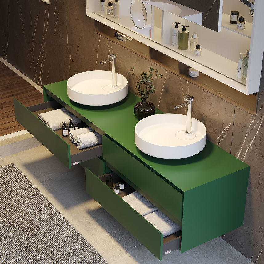 Contemporary bathroom cabinet - EVERMOTION - MOMA DESIGN - home ...