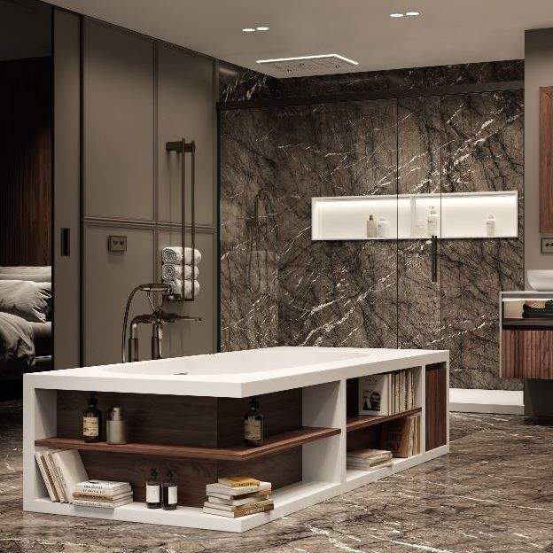 Free-standing bathtub - IVORY TUB - MOMA DESIGN - for homes / Corian ...