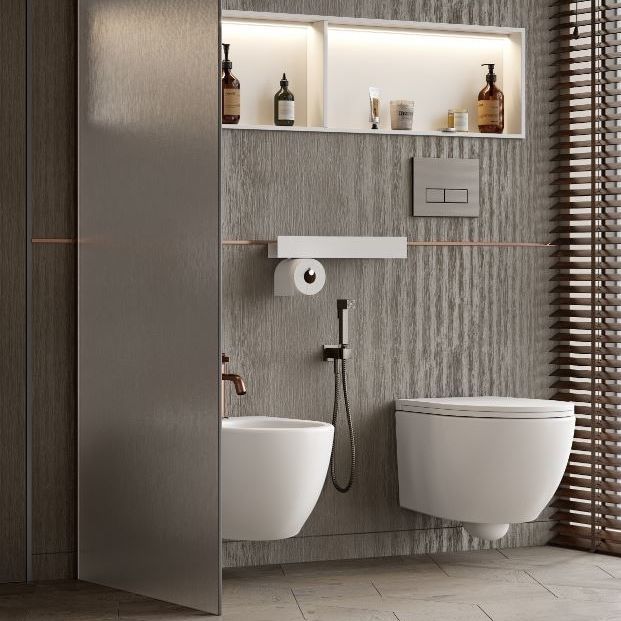 Wall-hung bidet - BTONDO - MOMA DESIGN - ceramic