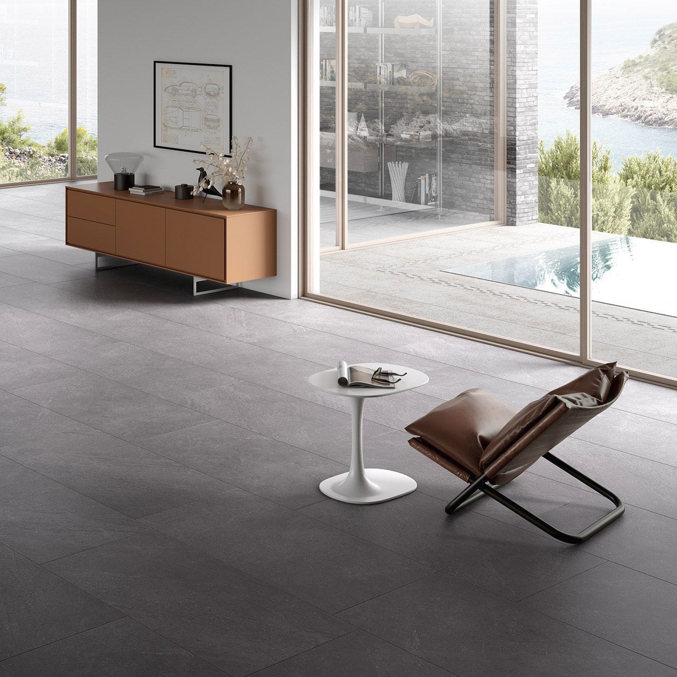 Indoor tile - ROCKFORD - NORDDEUTSCHE STEINGUT - living room / wall / floor