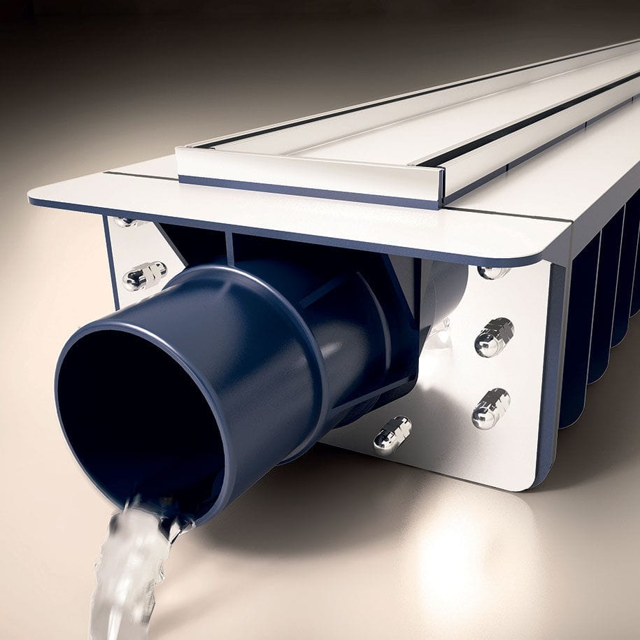 Sloped drainage channel - MULTIDRAIN MUD - PROFILITEC - ABS / floor ...