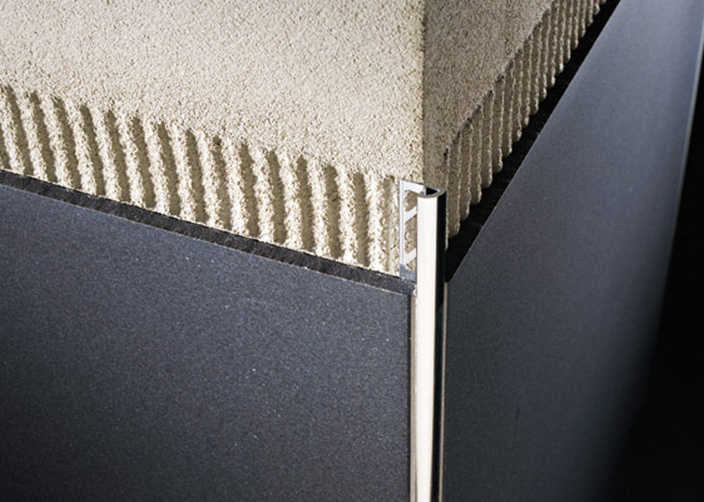 Aluminum edge trim - ROUNDJOLLY RJ - PROFILITEC - for tile / outside corner