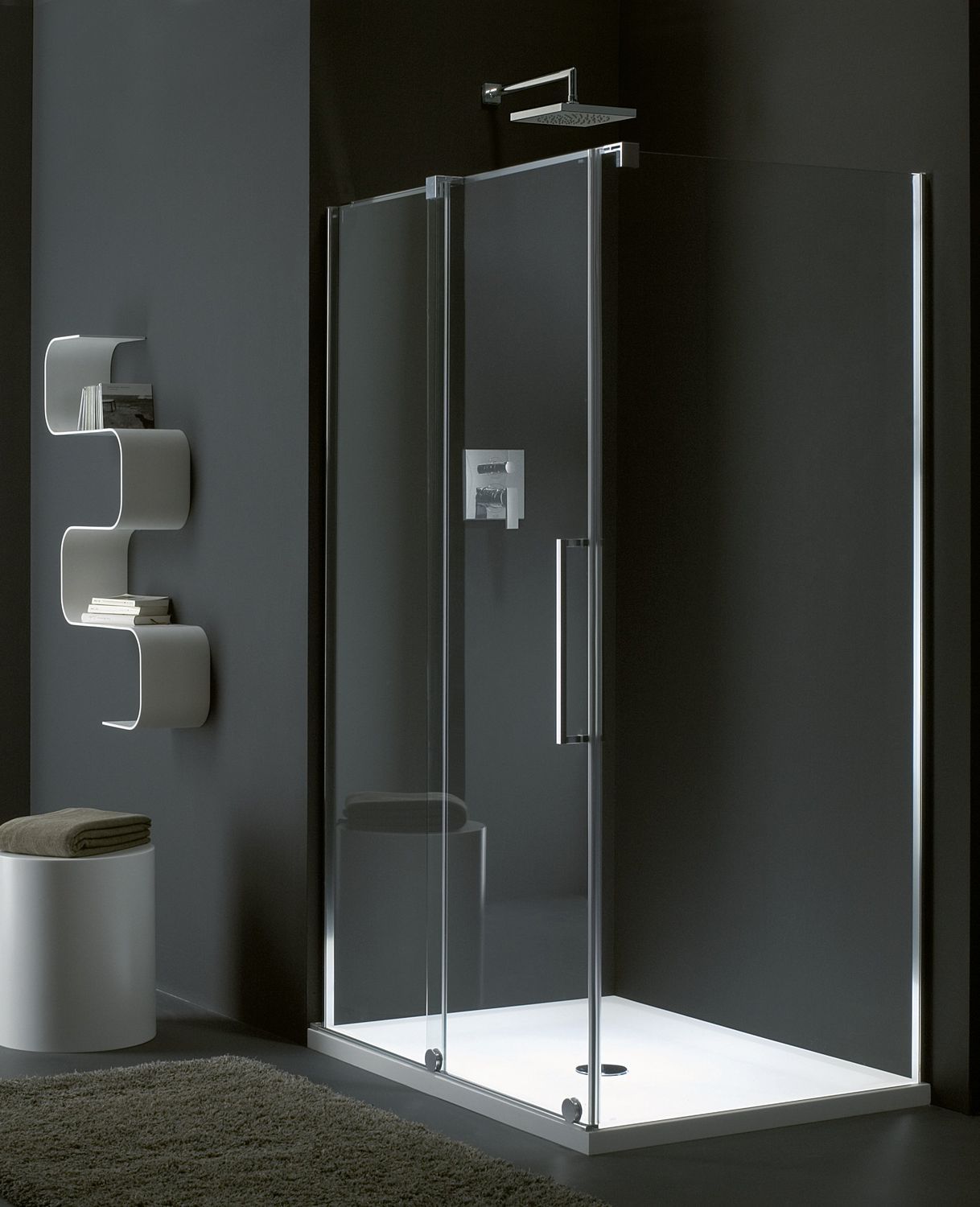 Glass shower cubicle - SN + SW - PROVEX - aluminum / with sliding door ...