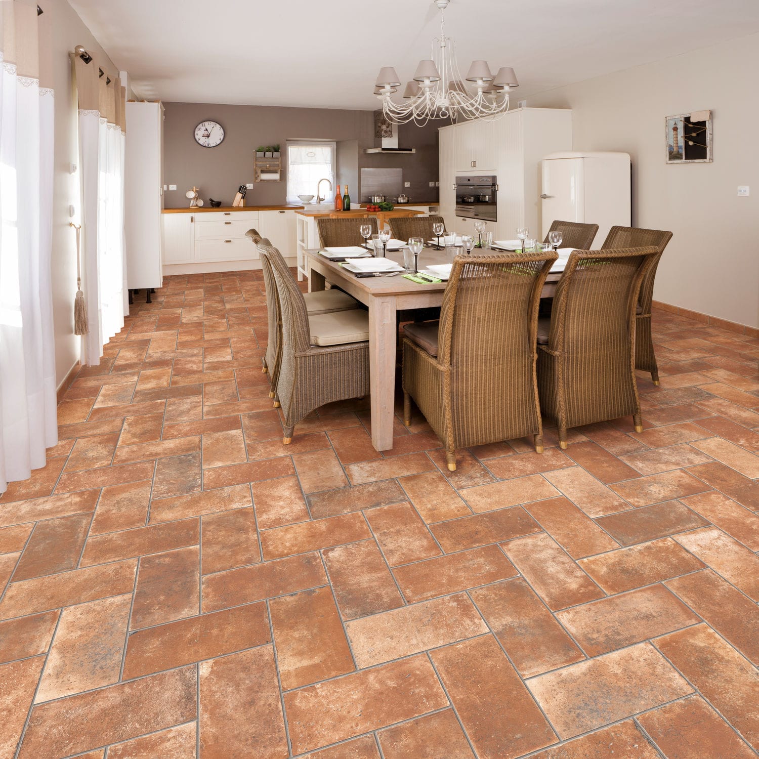 Indoor tile - TUSCANY : MONTALCINO - Ceramica Rondine - outdoor / floor ...