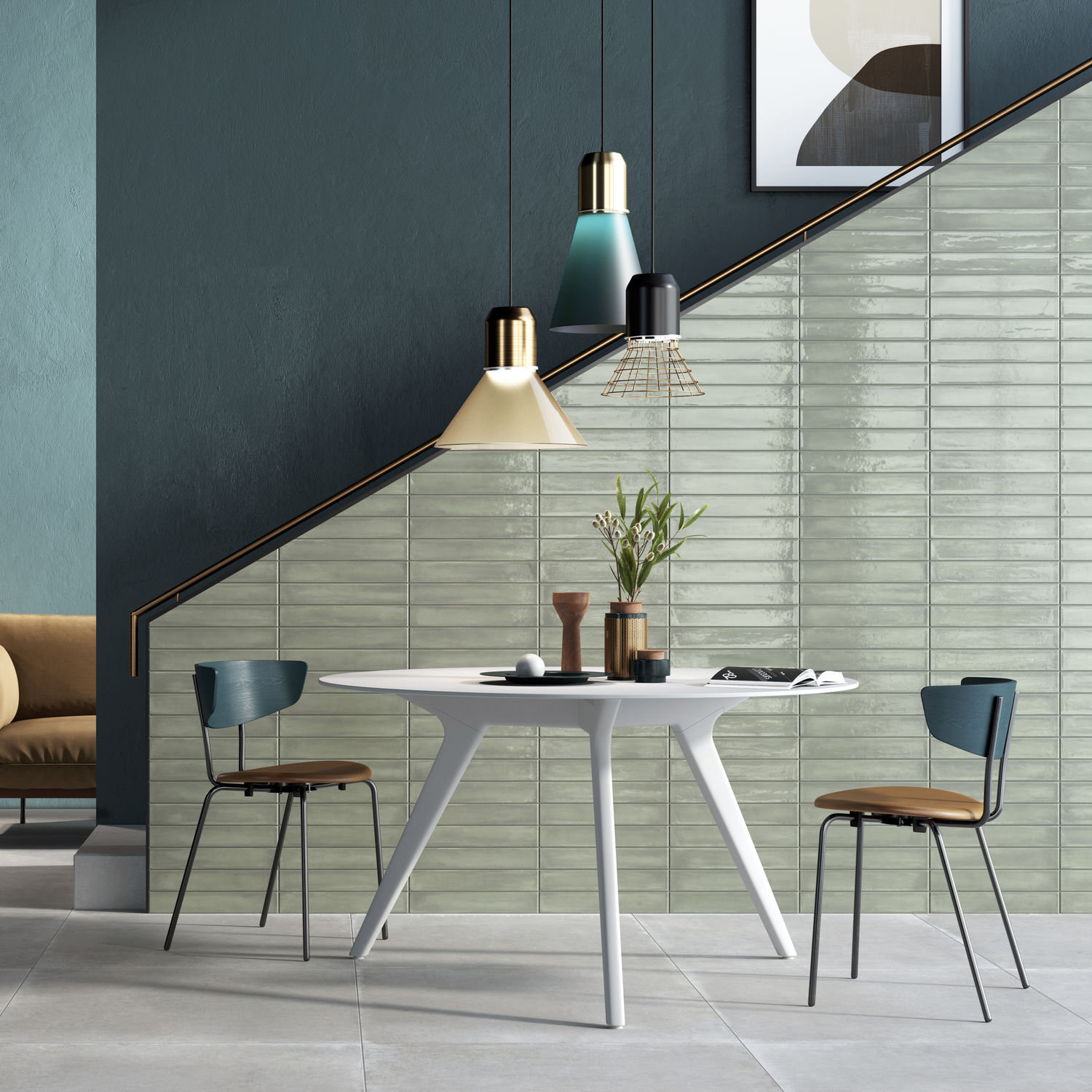 Porcelain stoneware tile - SALVIA - Ceramica Rondine - polished / high ...