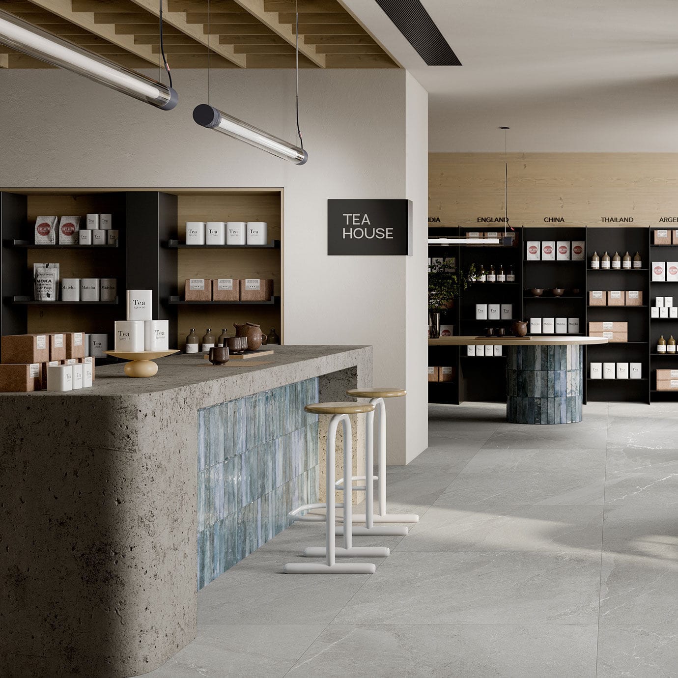 Porcelain stoneware tile - J92045 - Ceramica Rondine - slate / natural ...