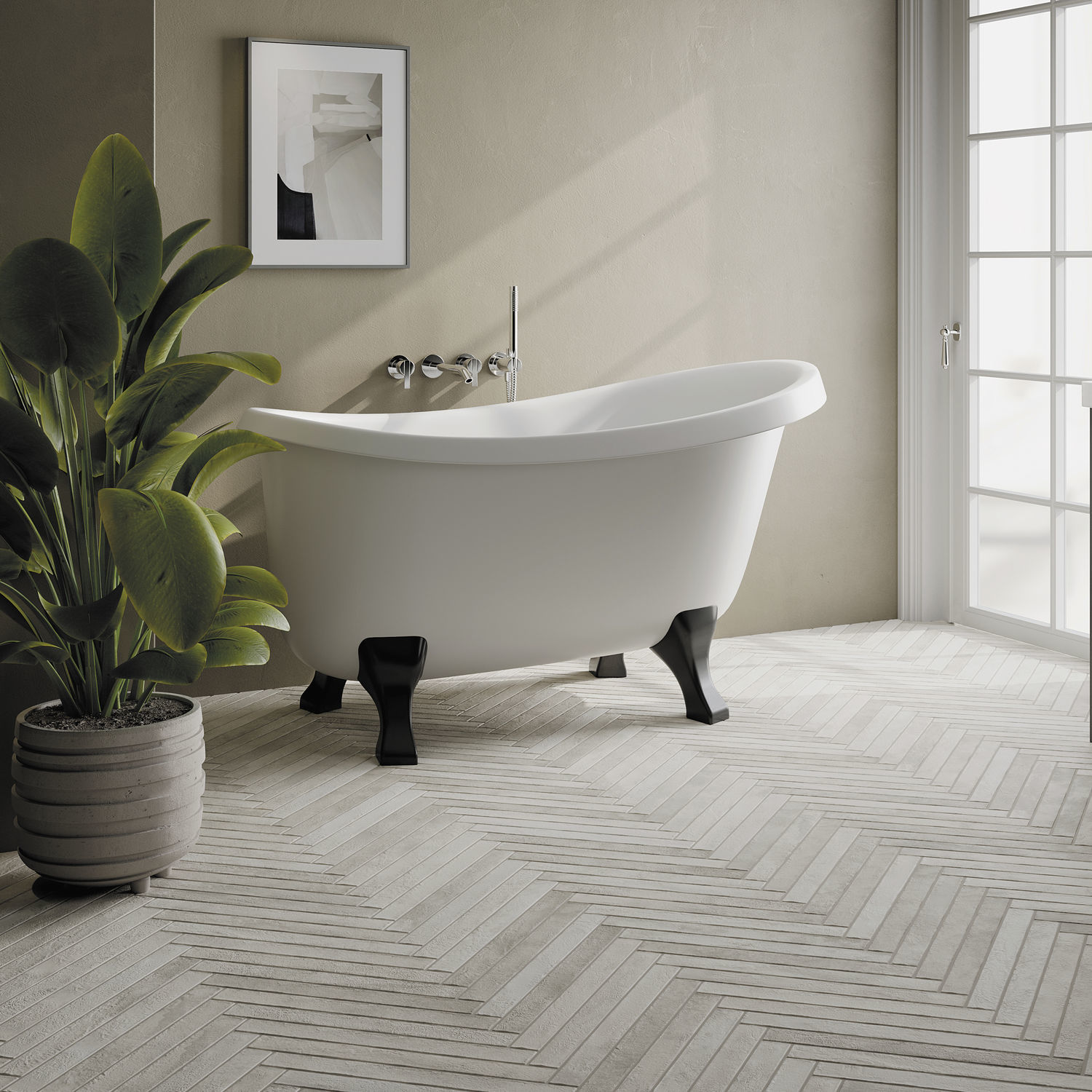 Porcelain stoneware tile - PEARL - Ceramica Rondine - matte / pearly ...