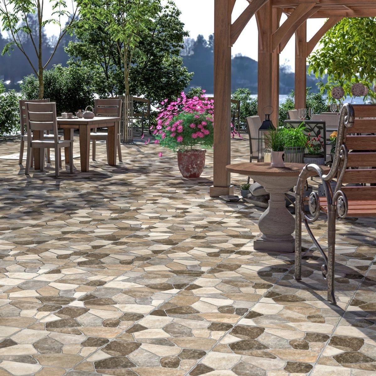 Porcelain stoneware tile - AVANOS - SERAMIKSAN - matte / indoor / outdoor