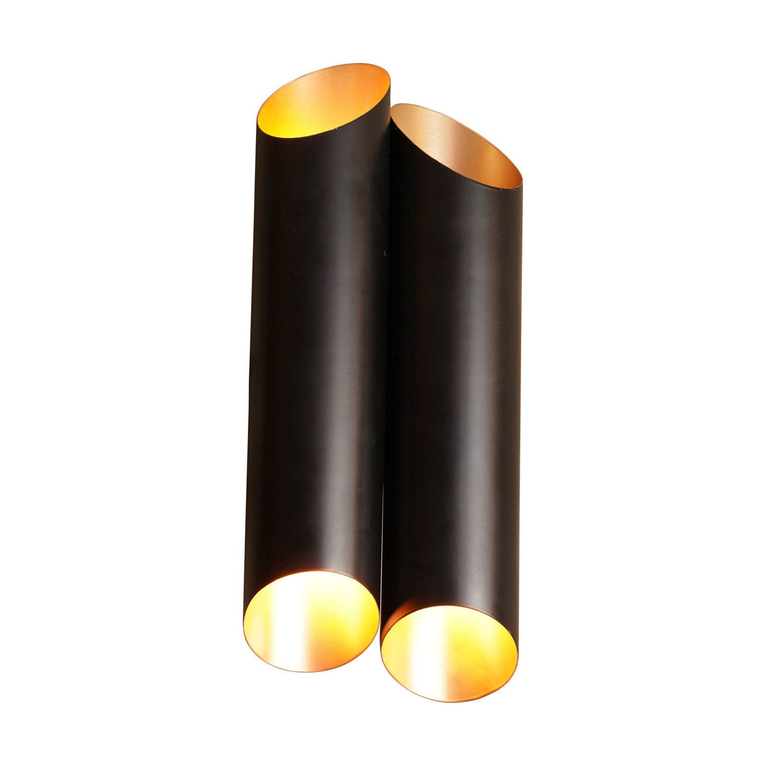 Contemporary wall light - FLUTE TWIN - GONG - indoor / aluminum / brass