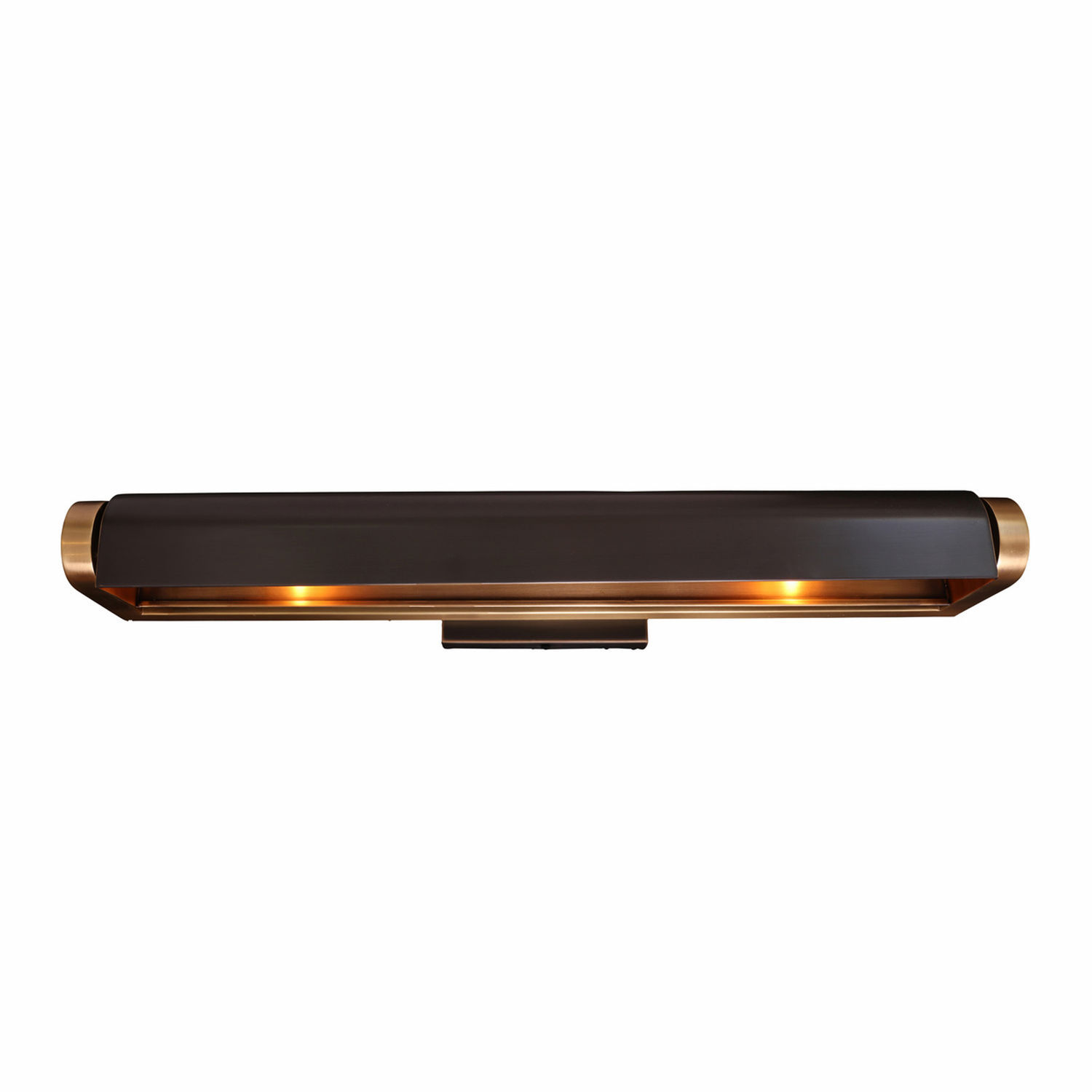 Contemporary wall light - EXTRA LONG - GONG - indoor / brass / rectangular