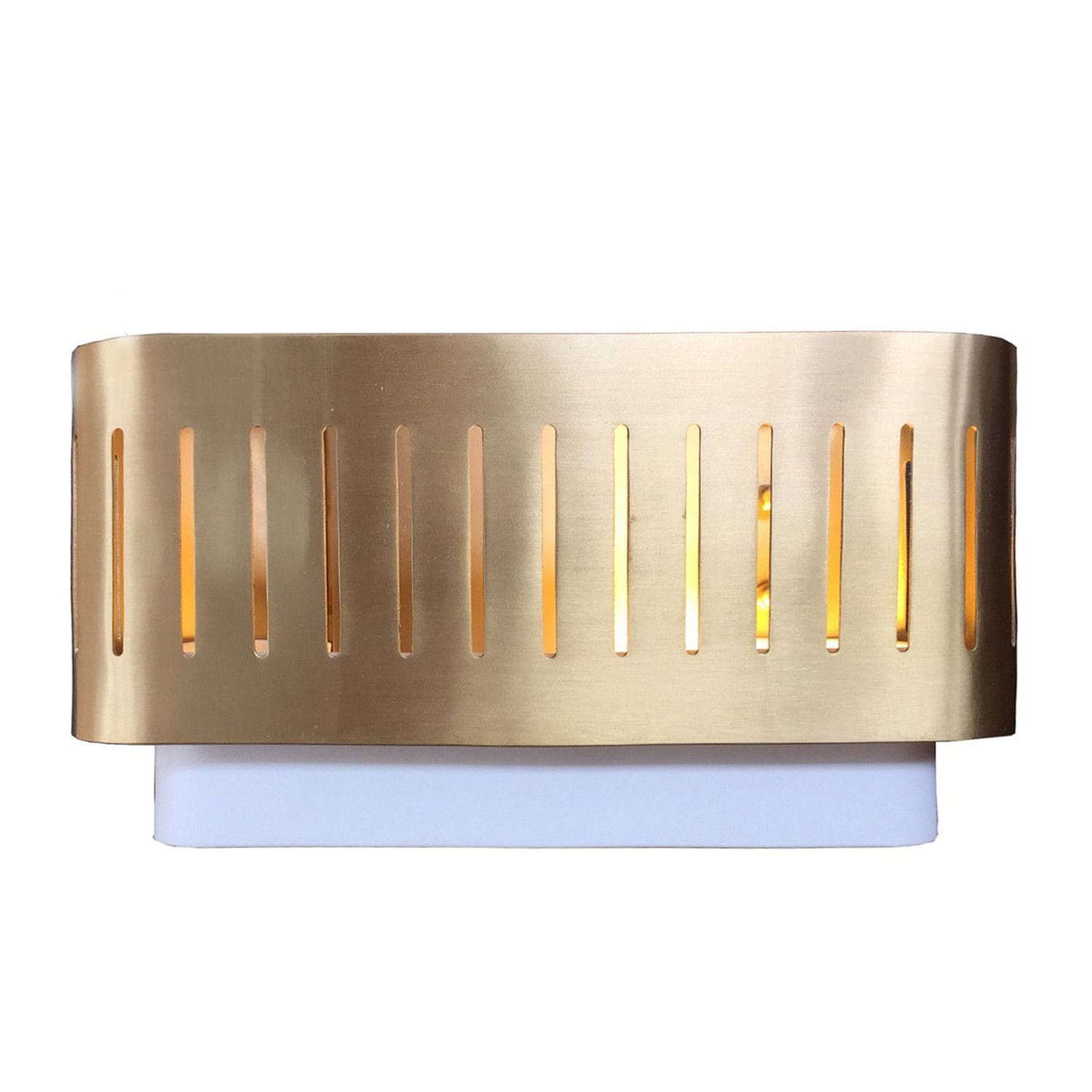 Contemporary wall light - TARYA SMALL - GONG - indoor / brass / fixed