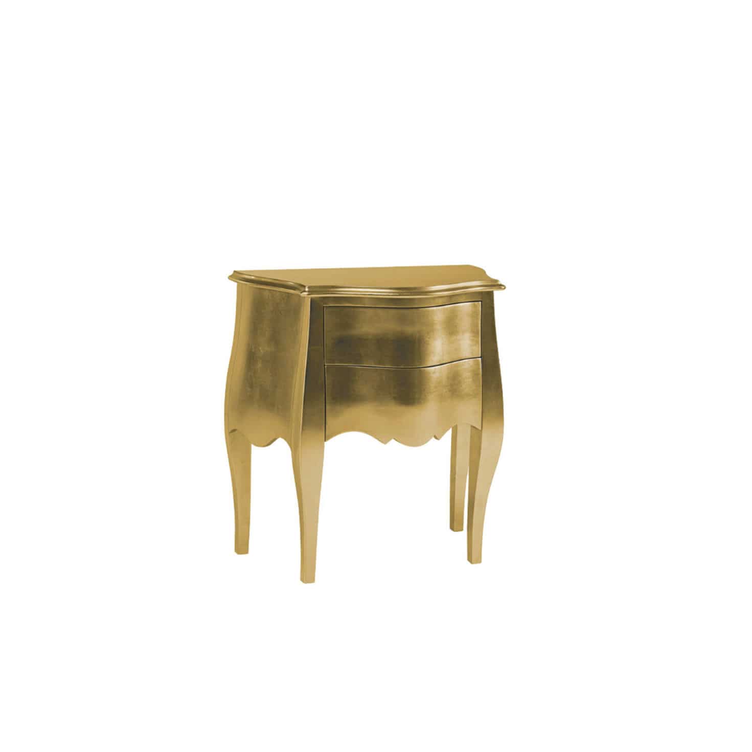 Traditional bedside table - Domus - Jetclass - lacquered metal / lacquered metal base / rectangular