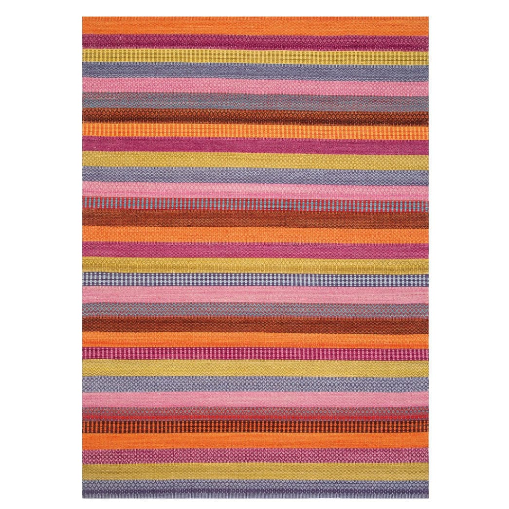 Contemporary rug - ENJOY - LIGNE PURE - striped / wool / rectangular