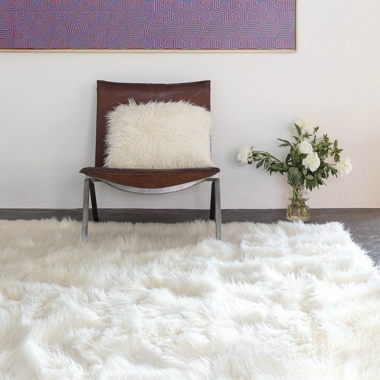 Square cushion - FEEL - LIGNE PURE - plain / home / faux fur
