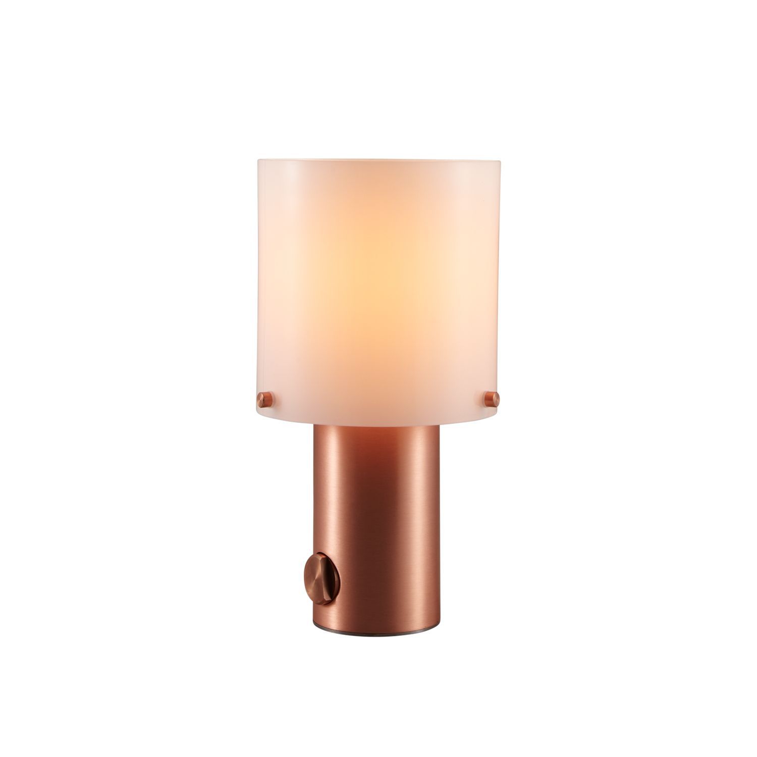 Table lamp - WALTER - ORIGINAL BTC - glass / copper / brass