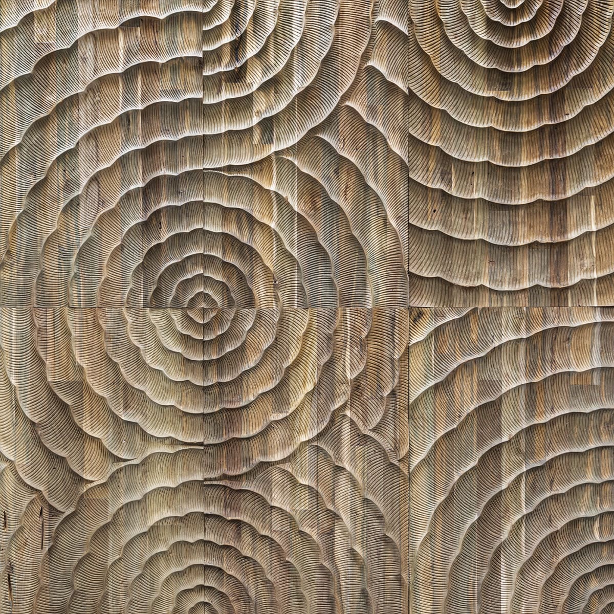 Teak decorative panel - CURRENT - WONDERWALL STUDIOS - reclaimed teak ...