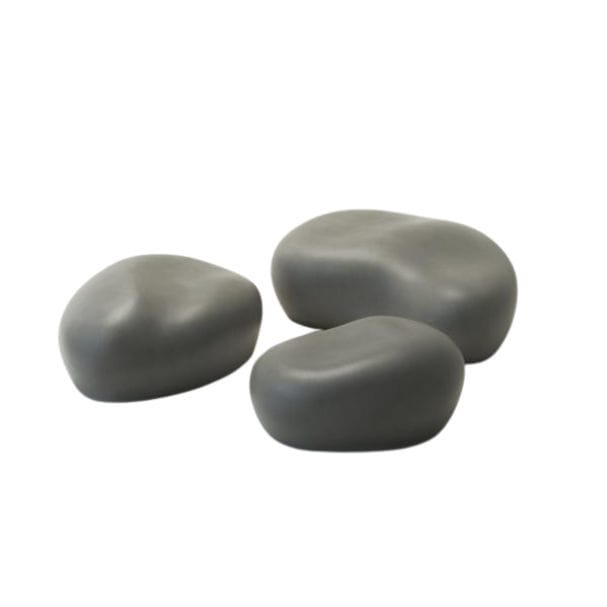 Organic design stool - PEBSTONES 3ER SET - Schneider Kunstgestein GmbH ...