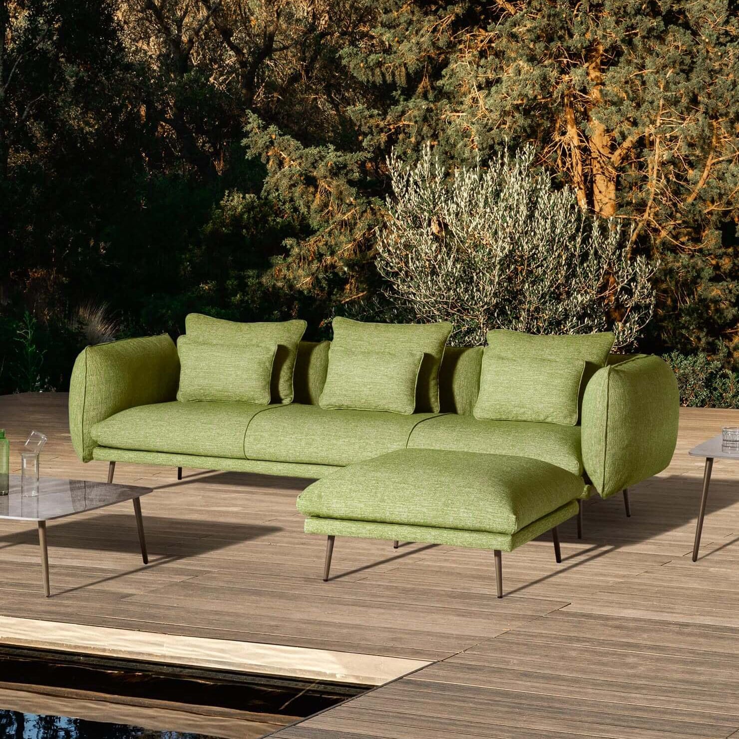 Modular sofa - PIUMA - Myyour - contemporary / outdoor / fabric