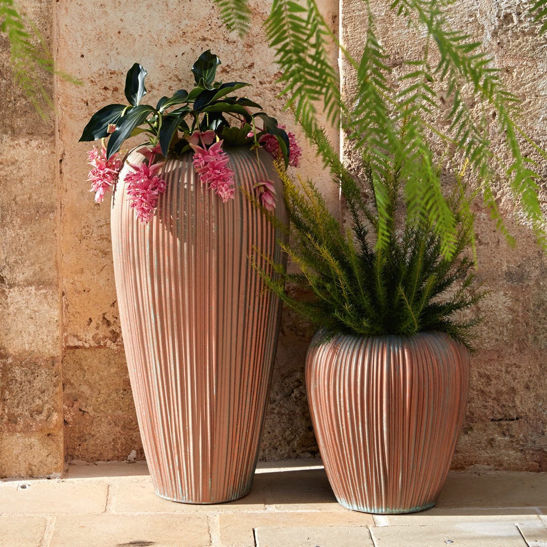 Polyethylene plant pot - SKIN - Myyour - conical / illuminated