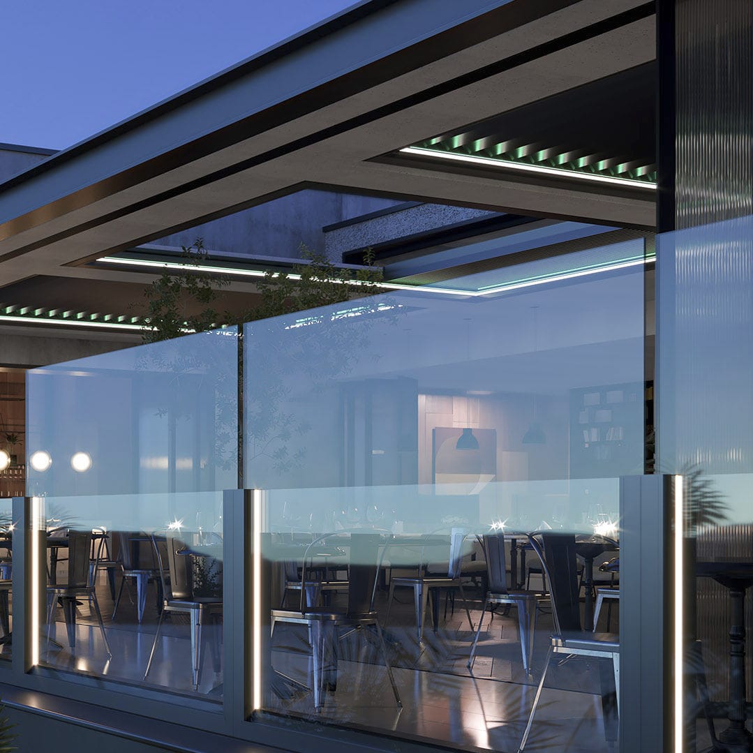 Glass windbreak panel - SWIND - ALBAYRAK - commercial