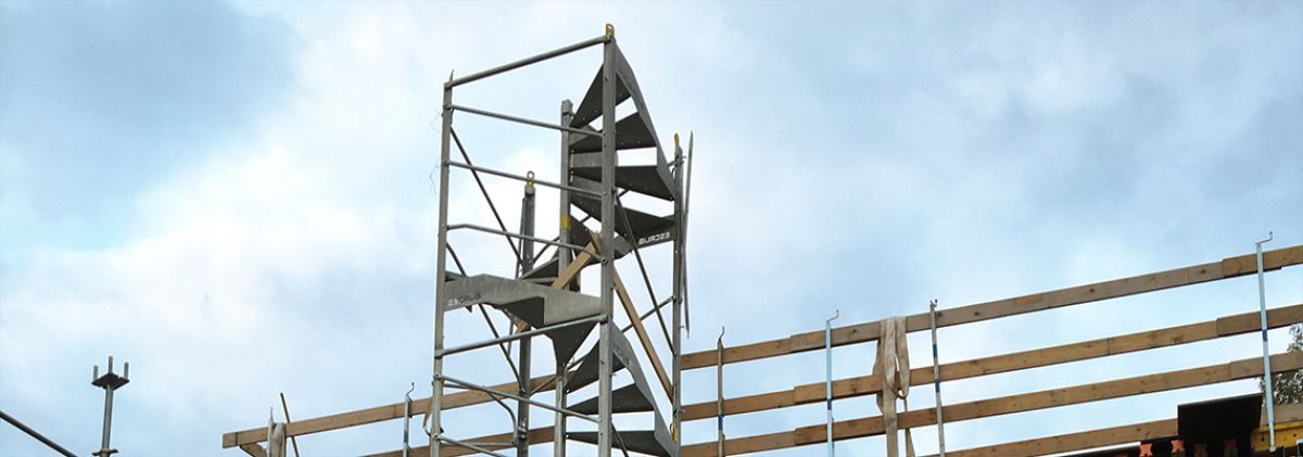 Spiral stairs - ESCALIB MDS - ALPHI SAS - metal step / technical / with ...