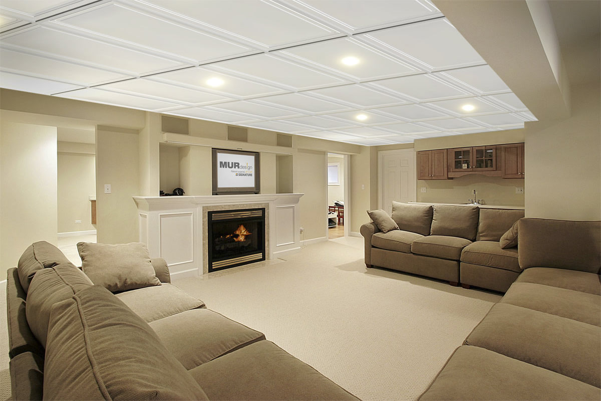 Wooden suspended ceiling - SIGNATURE - MUR design - tile / decorative