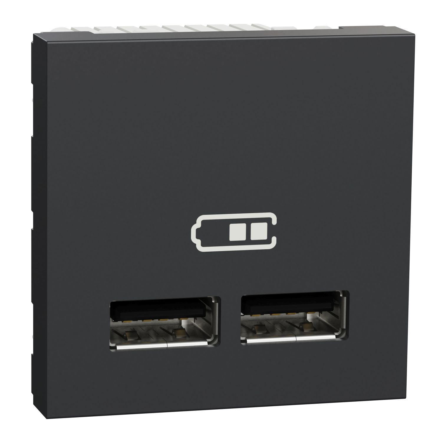USB socket - UNICA - SCHNEIDER ELECTRIC - double / wall-mounted / recessed