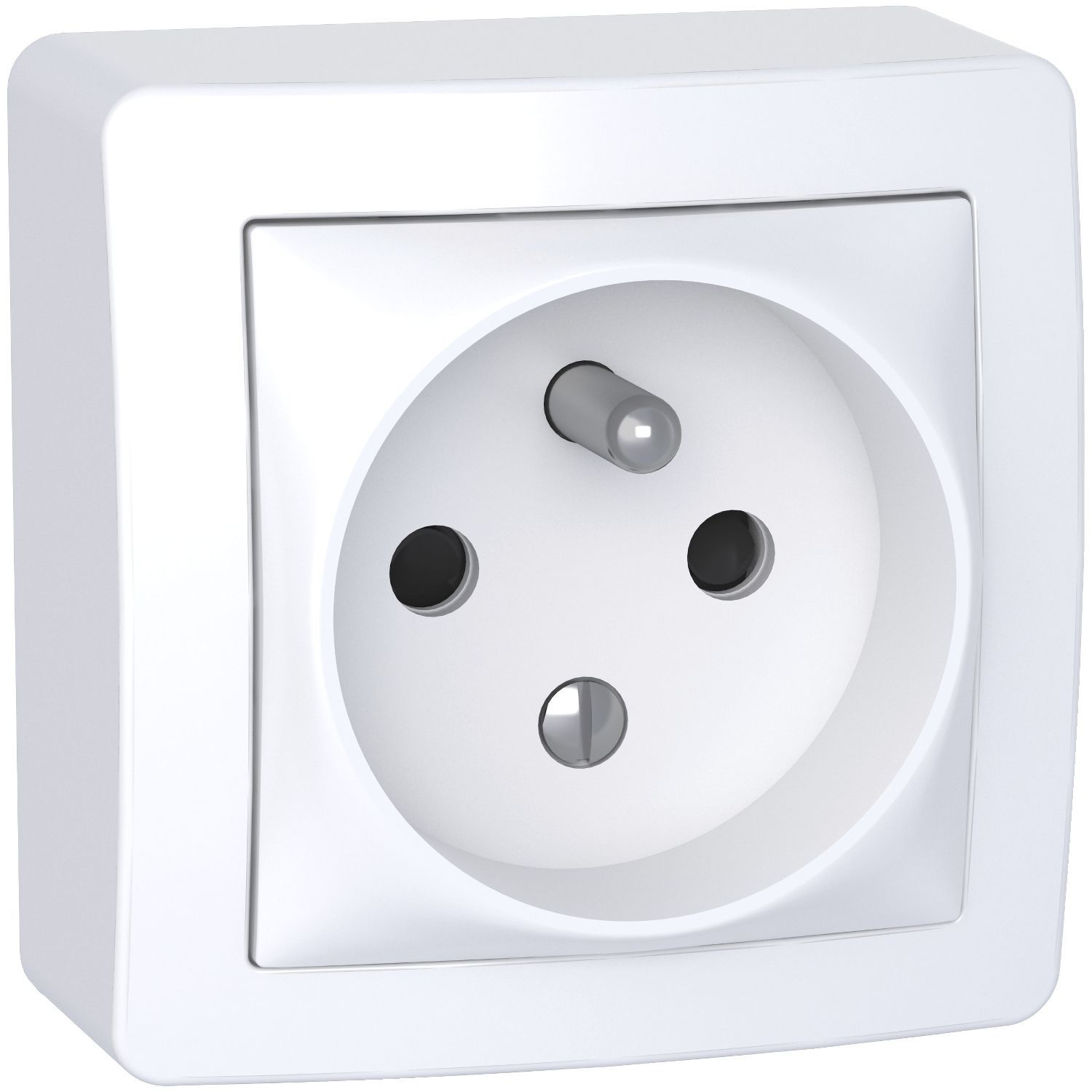 Power socket - Alréa - SCHNEIDER ELECTRIC - double / wall-mounted ...