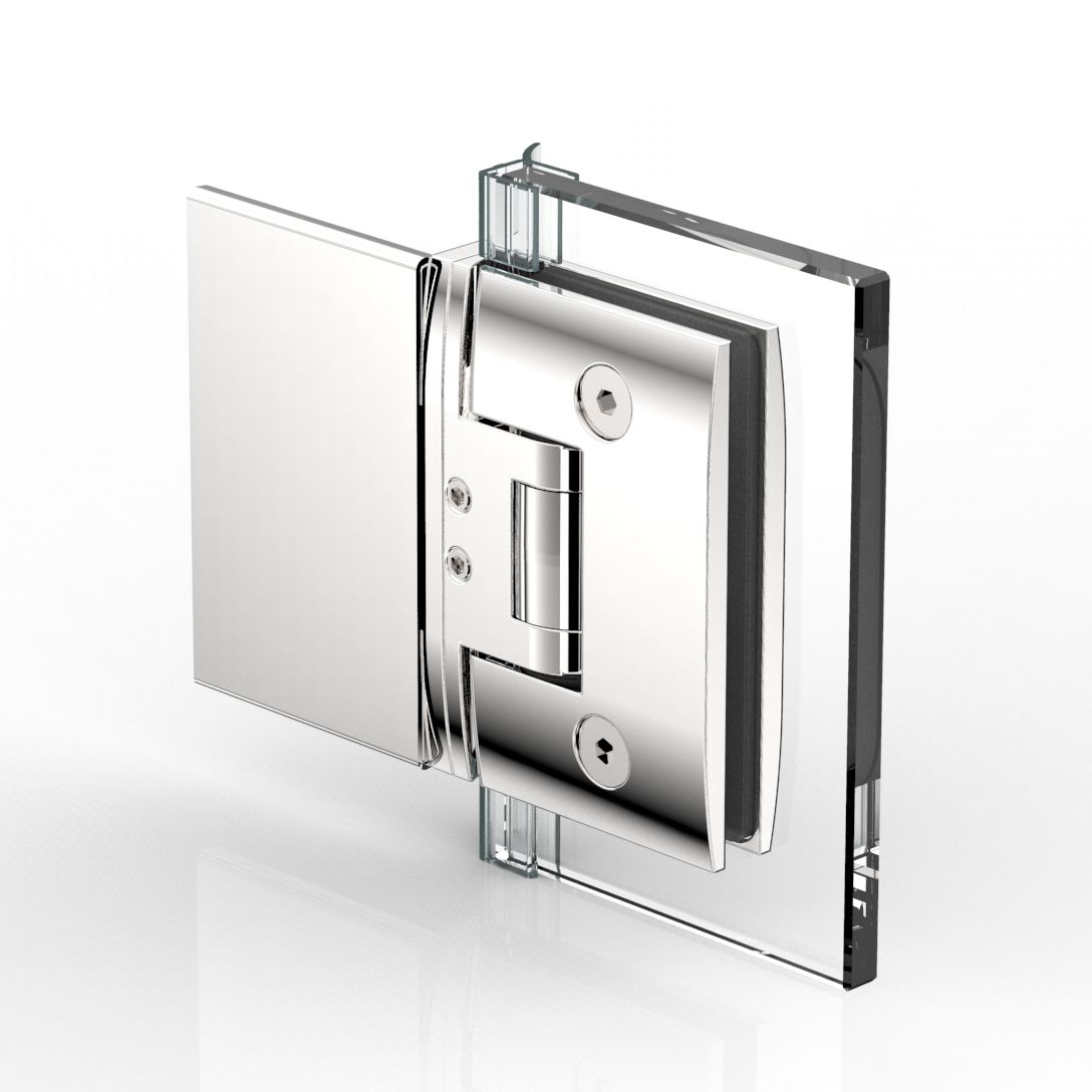 Glass door hinge - PONTERE : 8412 - PAULI FRANCE - for shower door ...