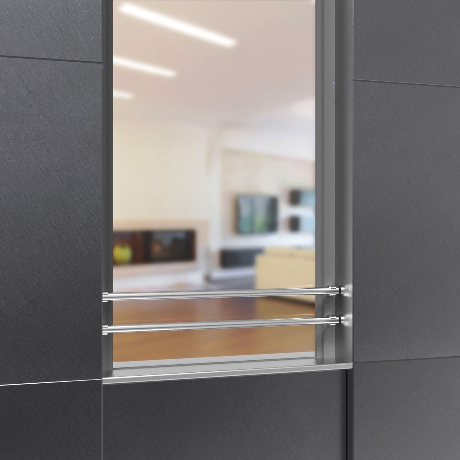 Composite railing - SH-01 - PAULI FRANCE - metal / glass / panel