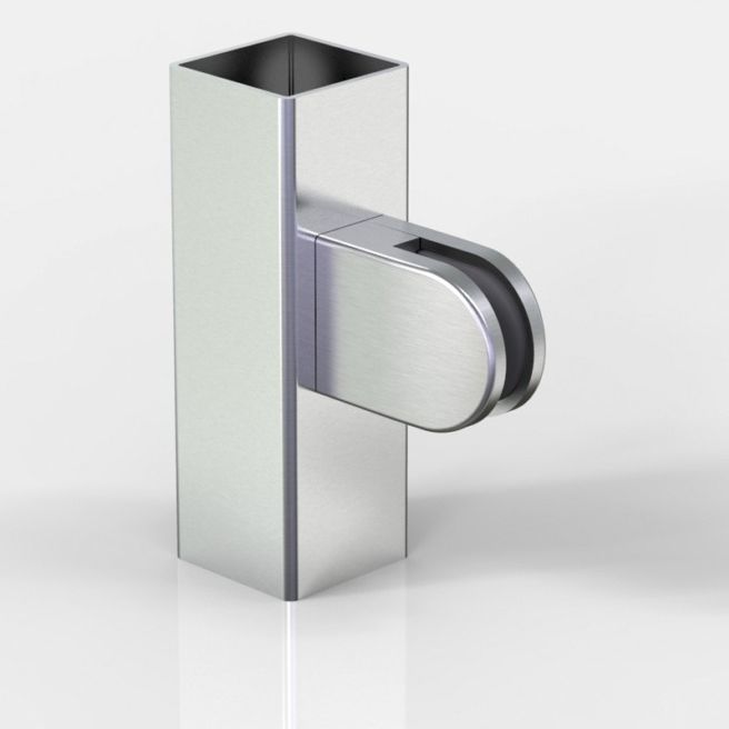 Zinc glass clamp - PAULI FRANCE - glass / for balcony / interior