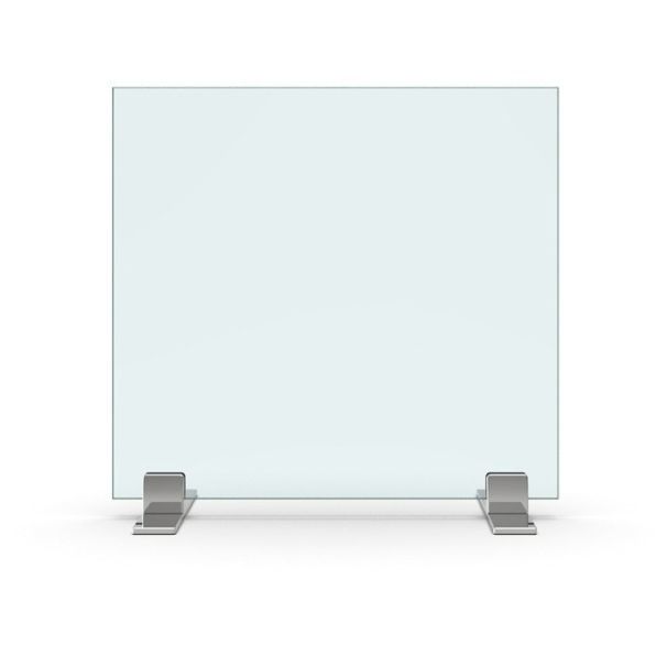 Desk mounted office divider - SET-3085 - PAULI FRANCE - glass / acrylic ...