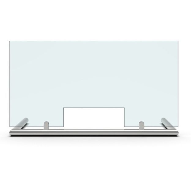 Desk mounted office divider - SET-3079 - PAULI FRANCE - glass / acrylic ...