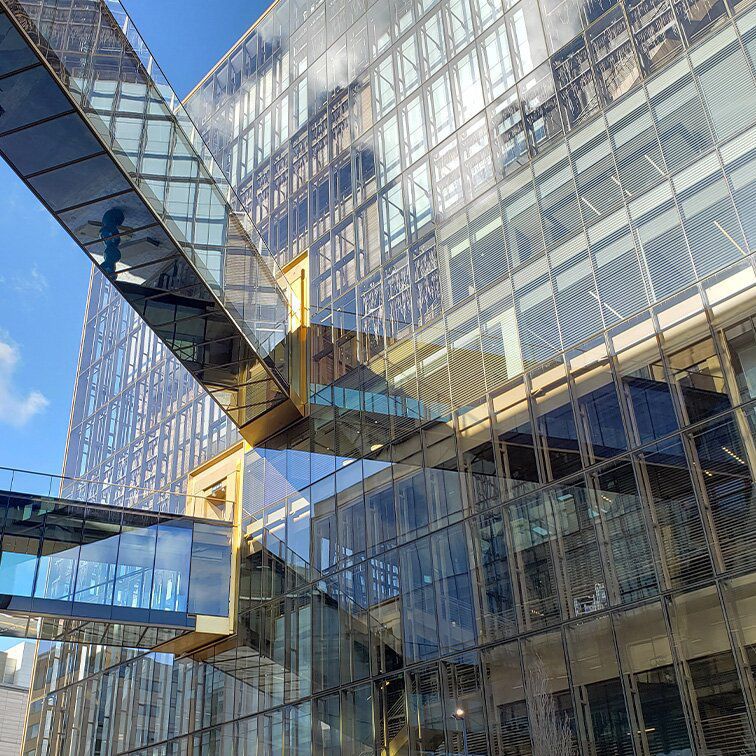 Stainless steel wall cladding panel - LINEN - POHL Metal Systems GmbH ...