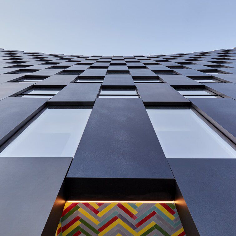 Stainless steel wall cladding panel - CHARCOAL - POHL Metal Systems ...