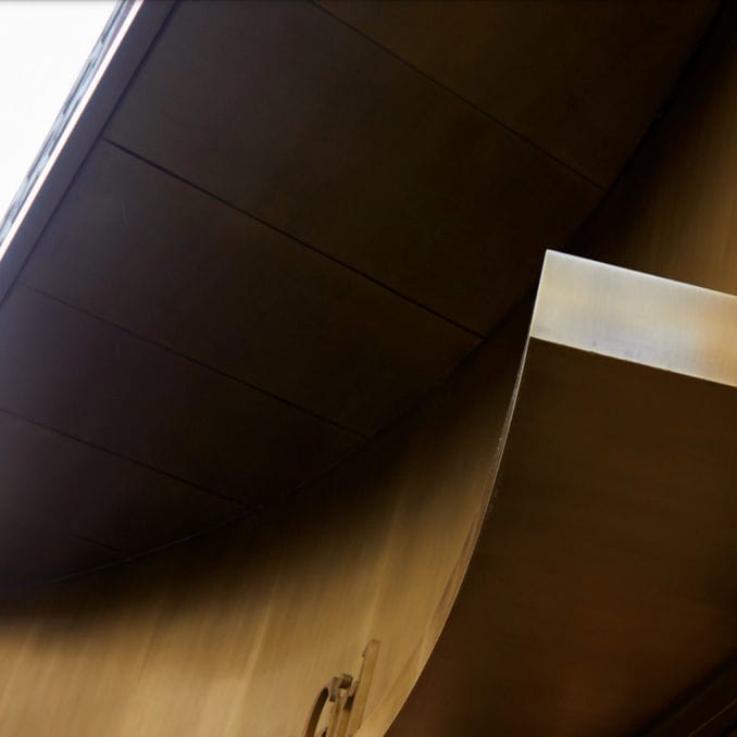 Brass wall cladding panel - BRONZE VIBRATION LIGHT - POHL Metal Systems ...